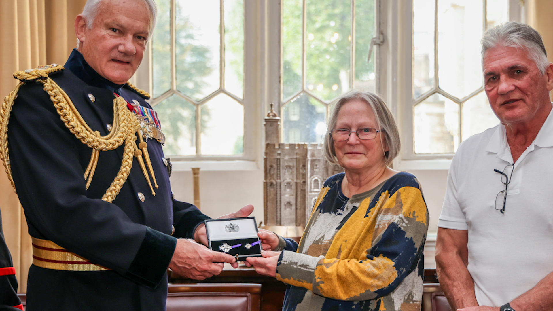 Elizabeth Cross medal presented to proud family of fallen Royal Marine